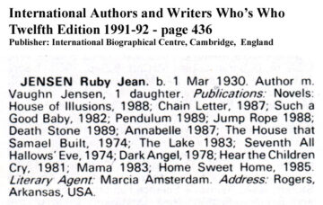 Who’s Who 1991 – 1992 - rubyjeanjensen.com